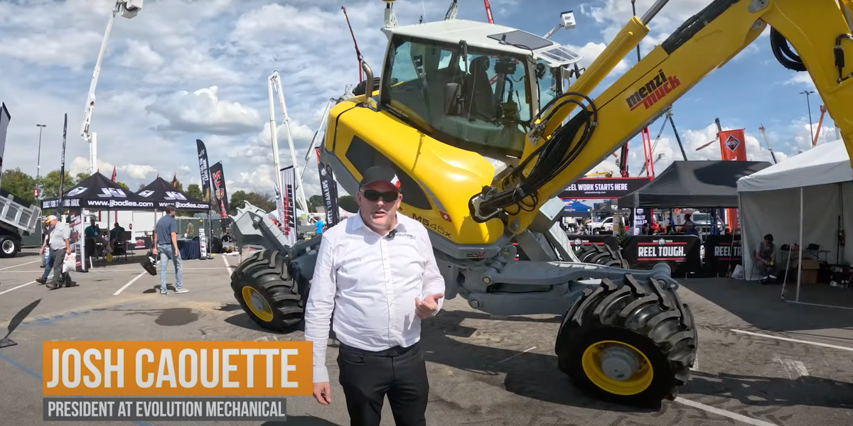 Equipment World Feature: Josh Caouette Talks Menzi Muck M545x — Evolution Mechanical