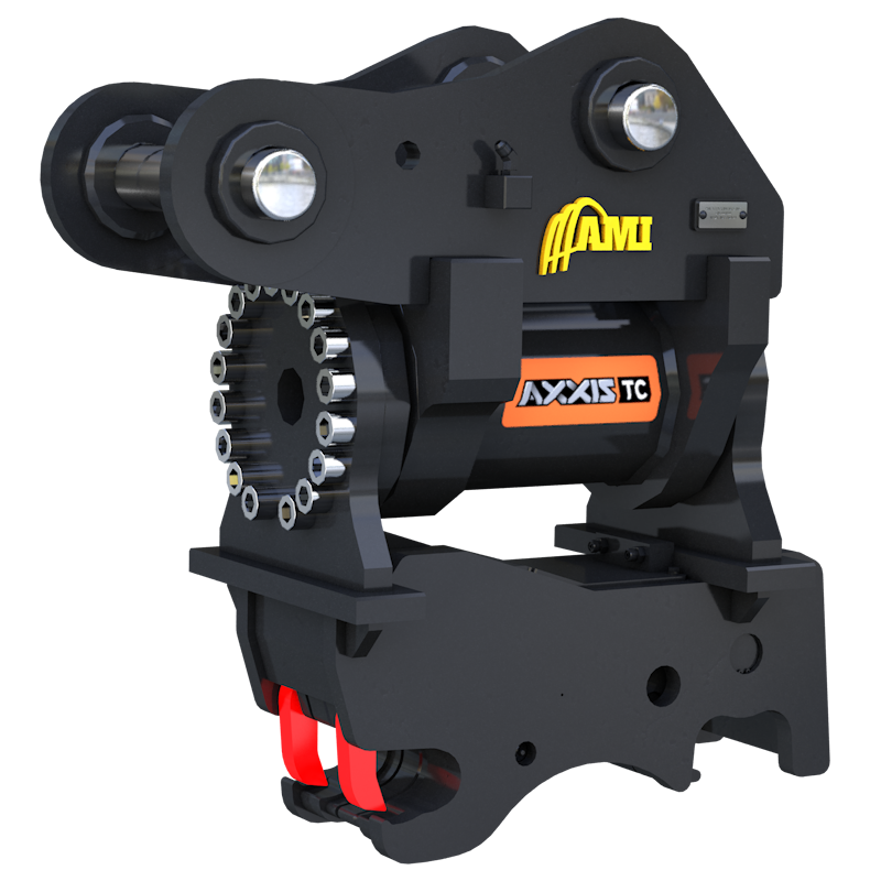 AMI PowerTilt Hydraulic Pin Grab Coupler — Evolution Mechanical